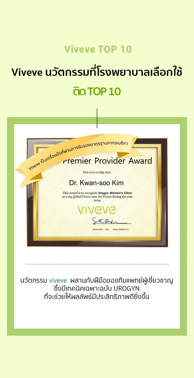 Viveve Laser treatment วัตกรรมกระชับช่องคลอด - STMstyle